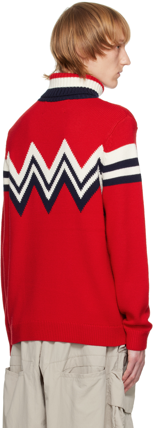 Perfect Moment Red Alpine Sweater
