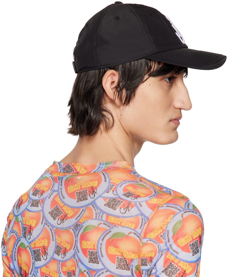 JW Anderson Black Eat Me Sticker Cap JW Anderson