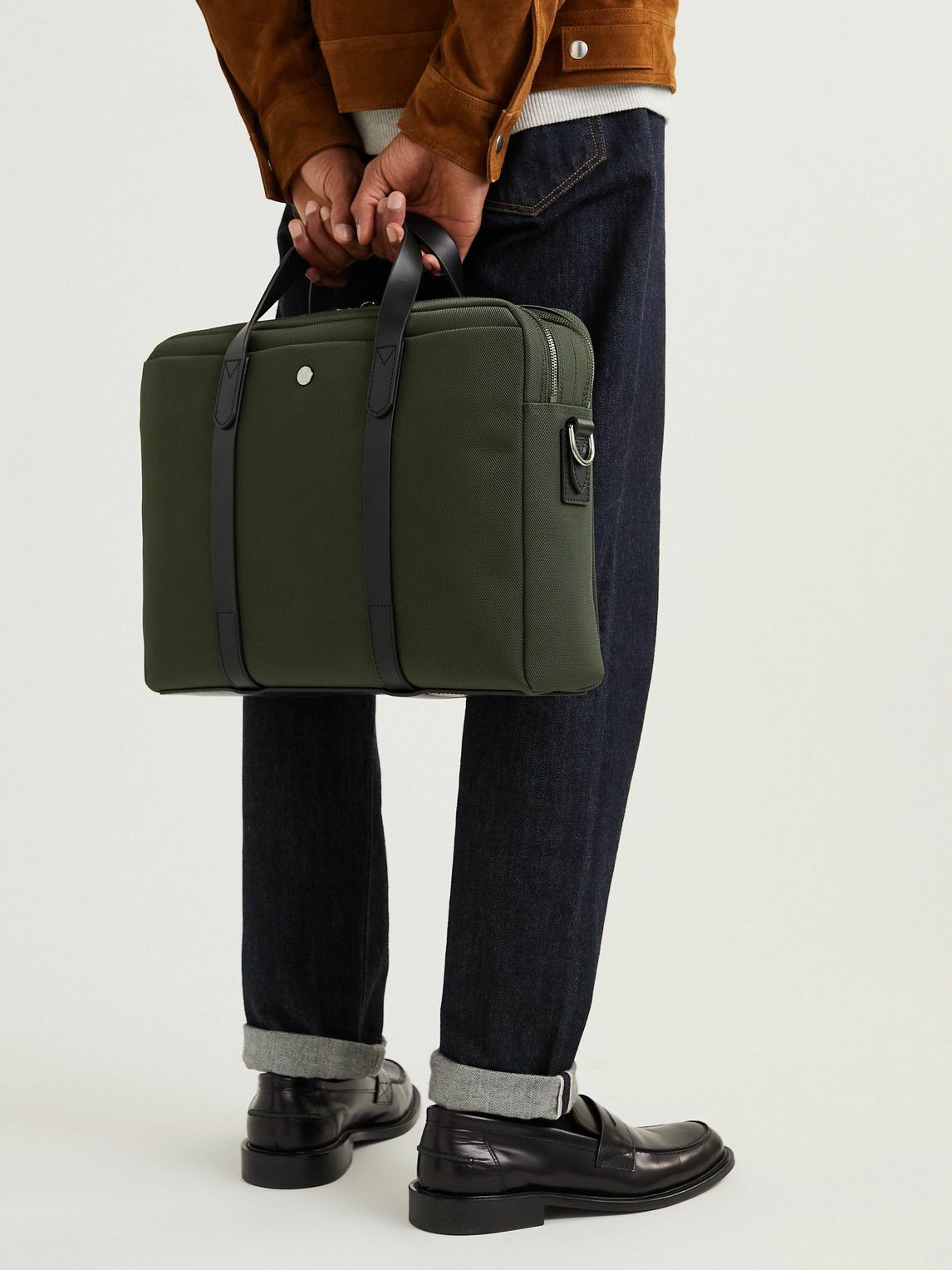 Mismo - M/S Endeavour Leather-Trimmed Nylon Briefcase Mismo