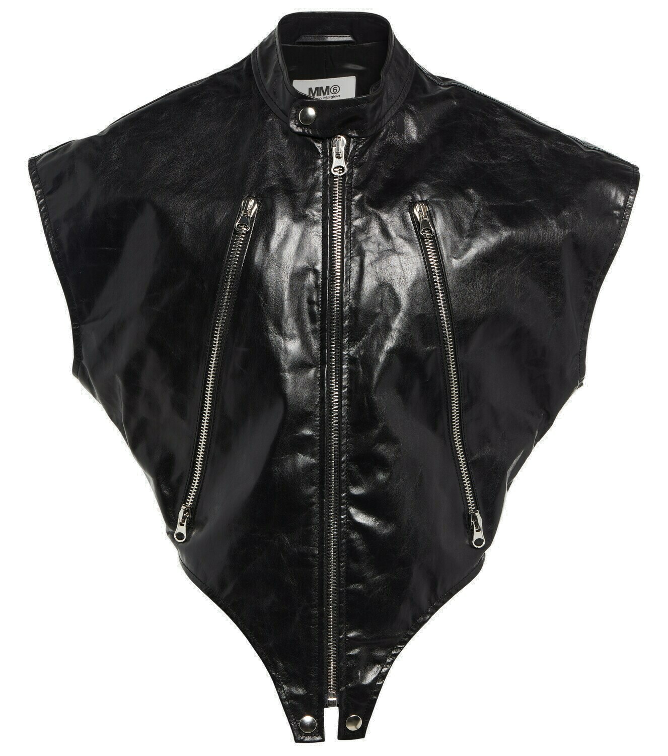 MM6 Maison Margiela - Leather jacket MM6 Maison Margiela