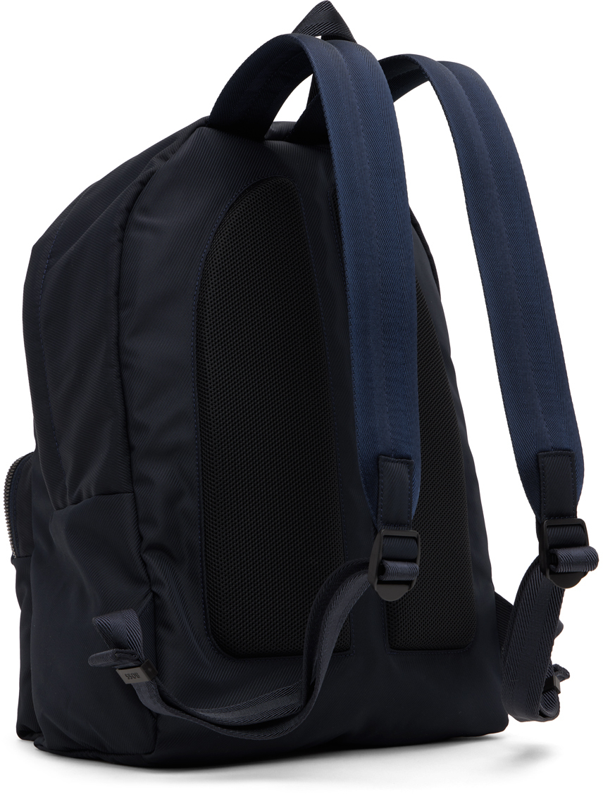 BOSS Navy Circular Logo Backpack BOSS