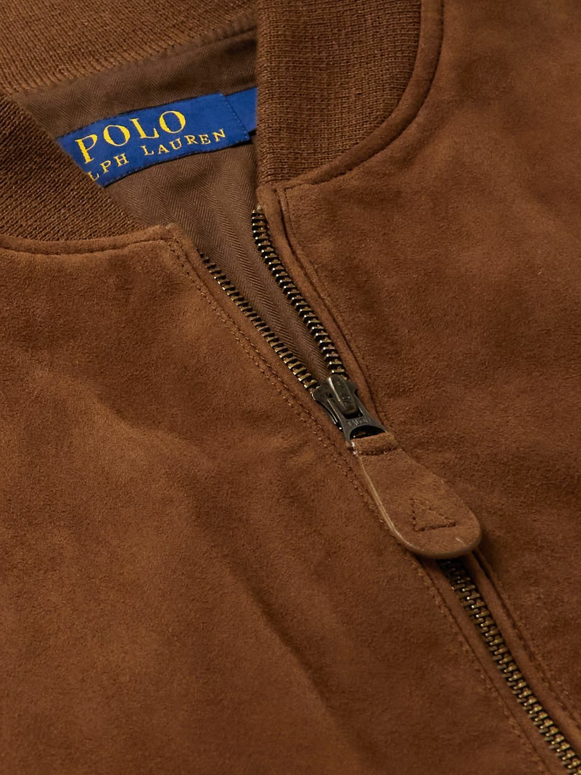 Polo Ralph Lauren - Suede Bomber Jacket - Brown Polo Ralph Lauren