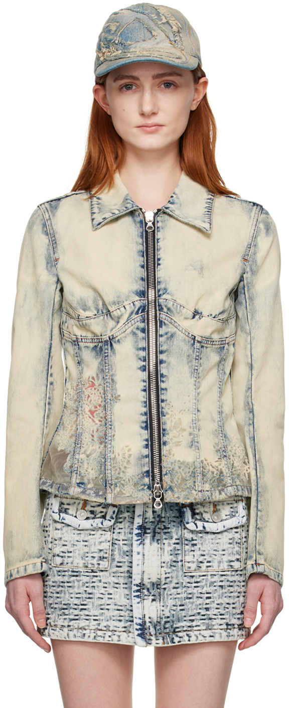 Diesel Off-White De-Milly-Fsc Denim Jacket Diesel