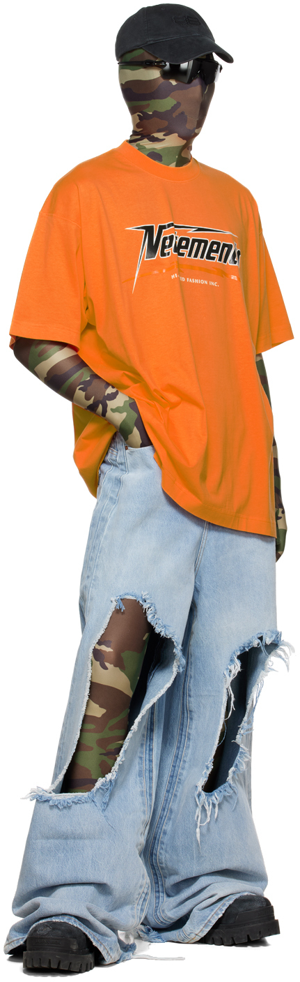 VETEMENTS Orange Hi-Speed T-Shirt Vetements