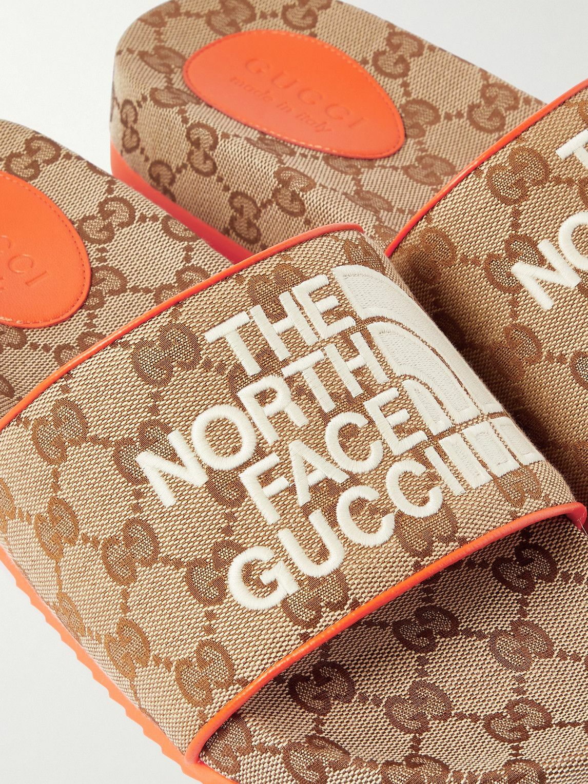GUCCI - The North Face Sideline Logo-Embroidered Monogrammed Canvas ...