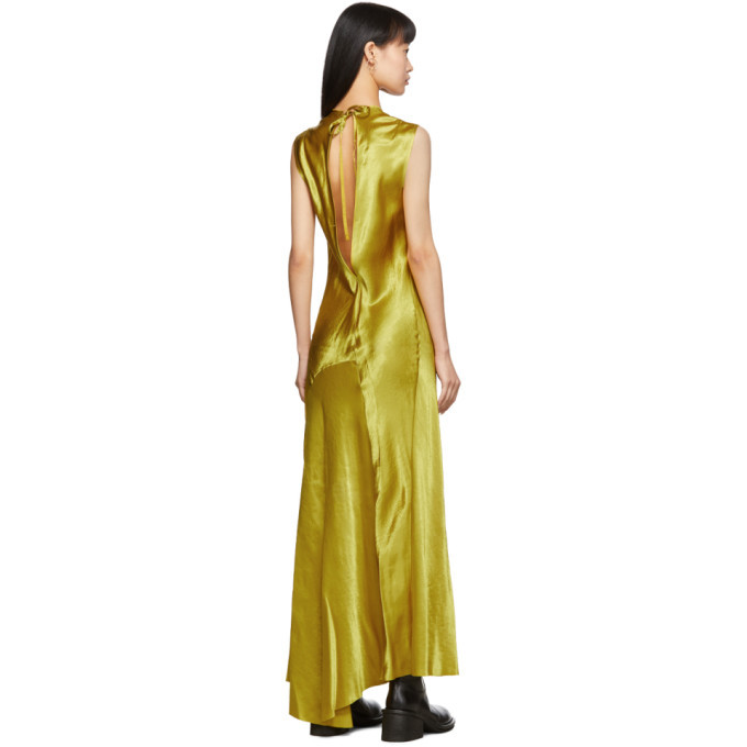 Ann Demeulemeester Yellow Keyhole Dress Ann Demeulemeester