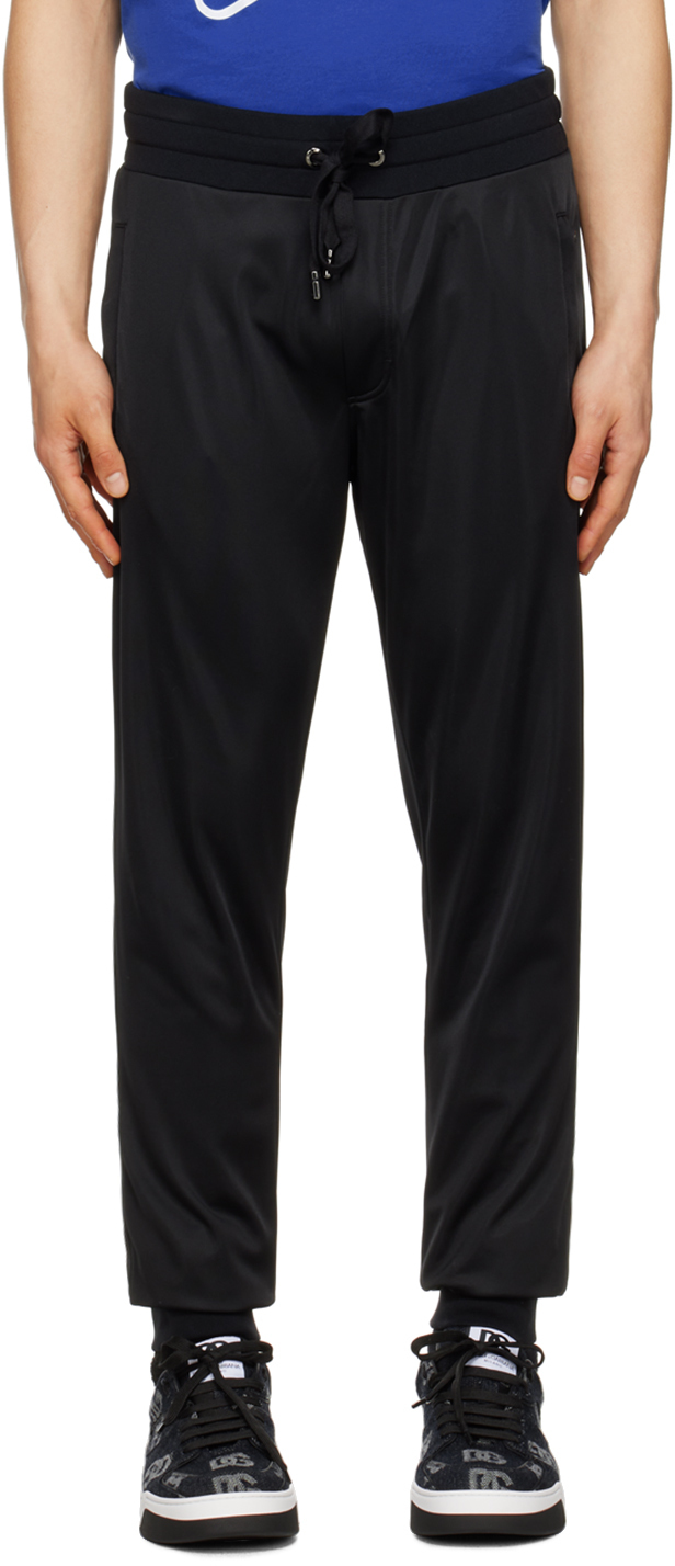 Dolce & Gabbana Black Drawstring Sweatpants Dolce & Gabbana