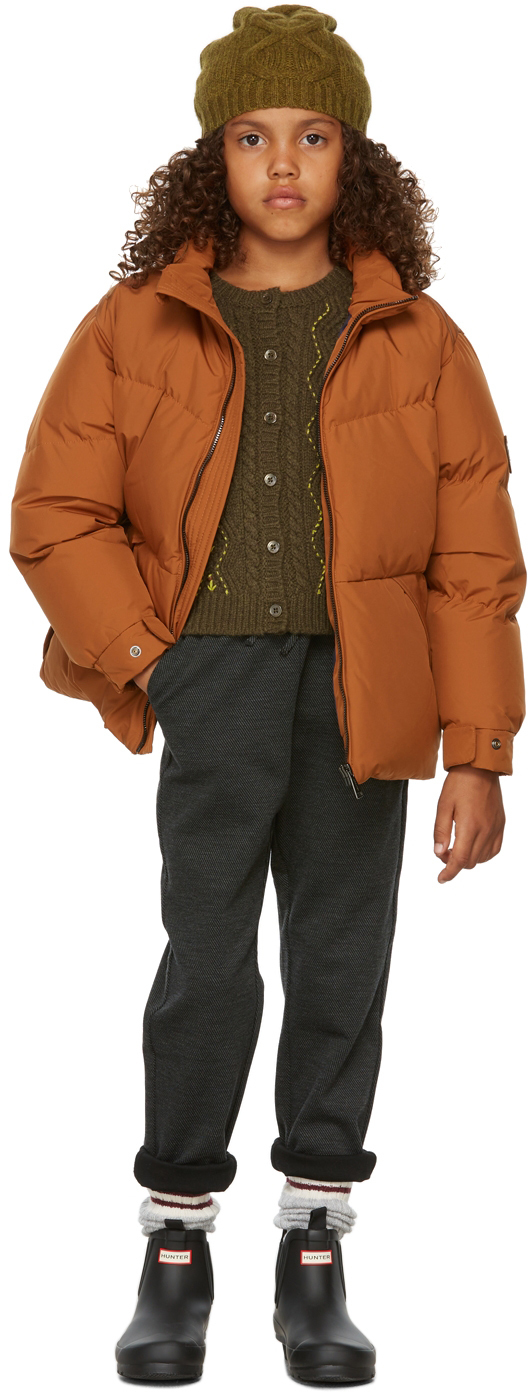 Bonpoint Kids Khaki Talula Cardigan Bonpoint