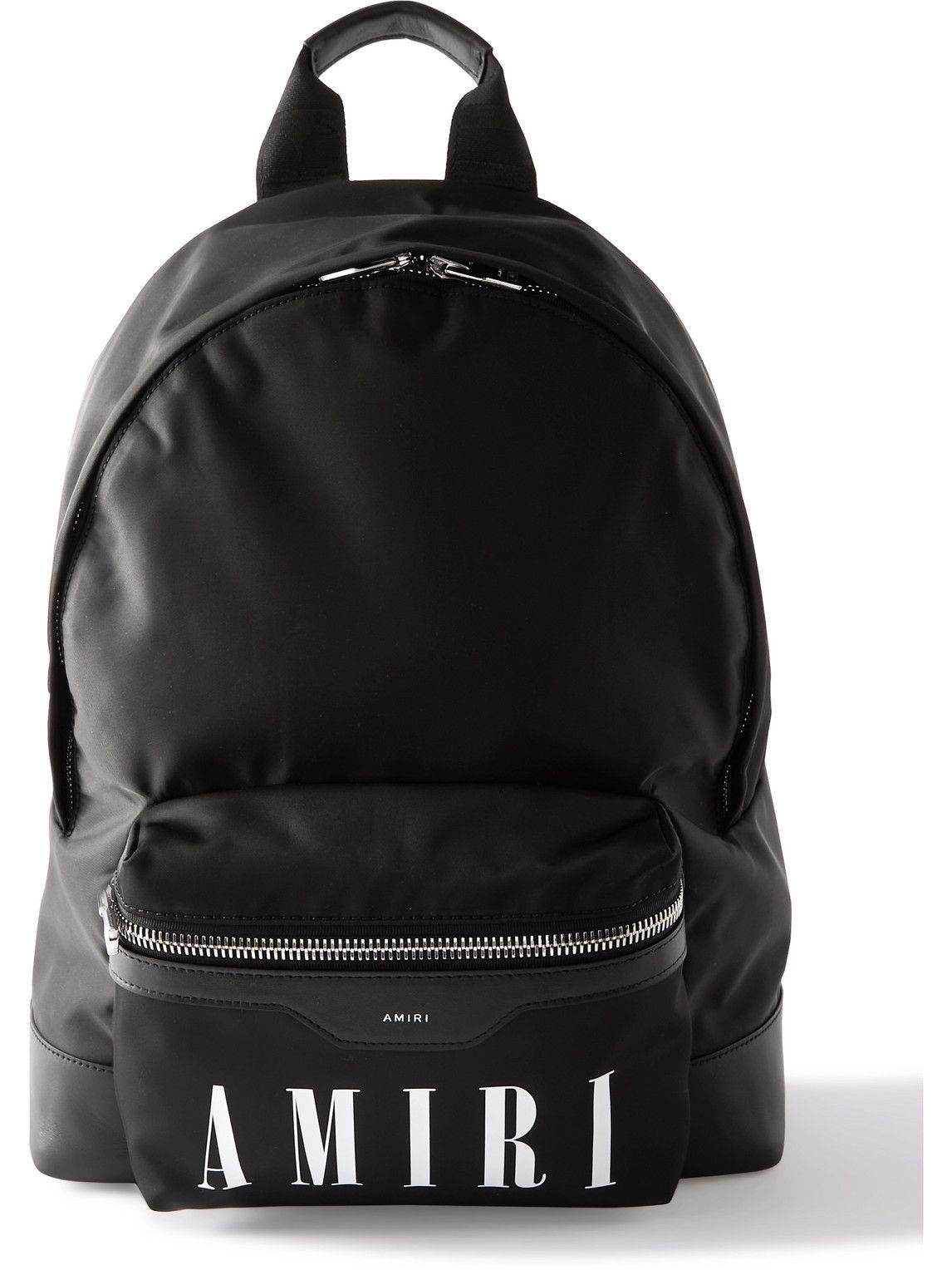 AMIRI - Leather-Trimmed Logo-Print Nylon Backpack Amiri