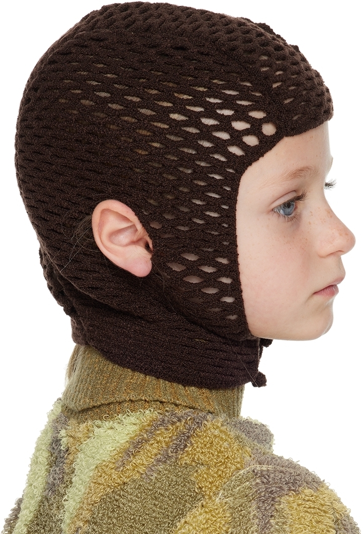 Isa Boulder SSENSE Exclusive Kids Brown Helmet Hat Isa Boulder