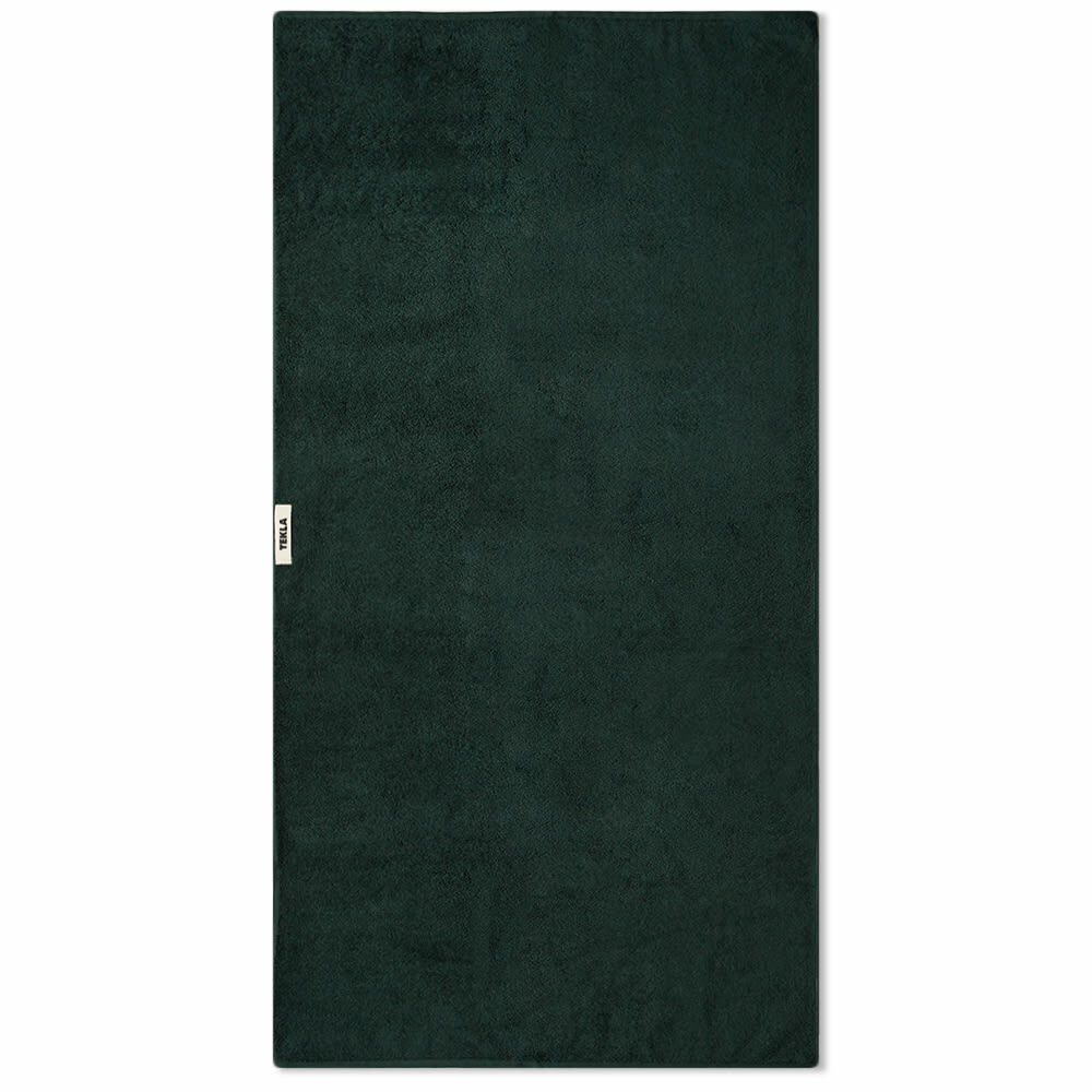 Tekla Fabrics Organic Terry Bath Towel in Forest Green Tekla Fabrics