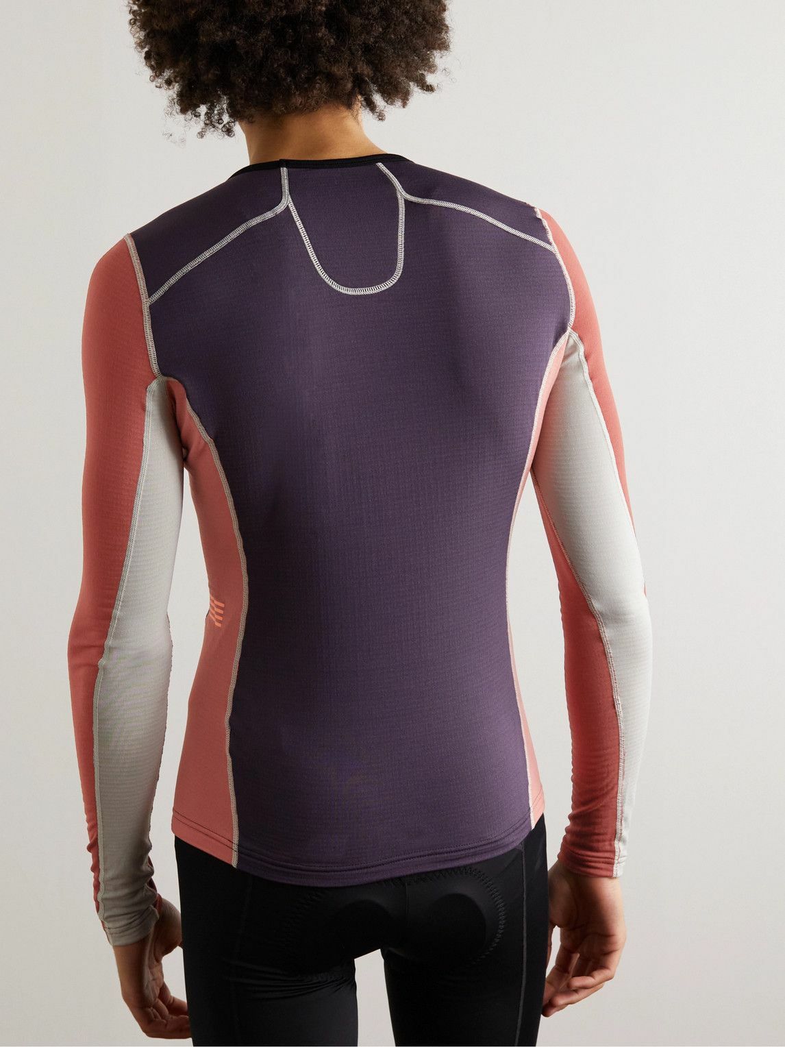 MAAP - Logo-Print Colour-Block Polartec Base Layer - Black MAAP