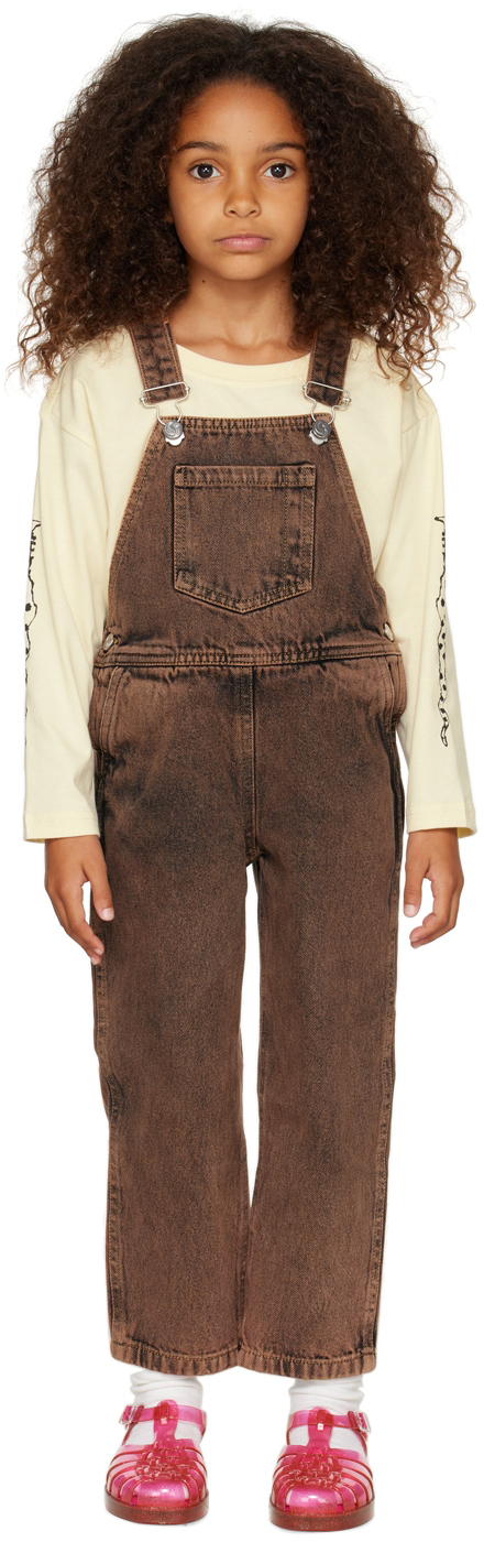 Wildkind Kids Brown Ally Overalls