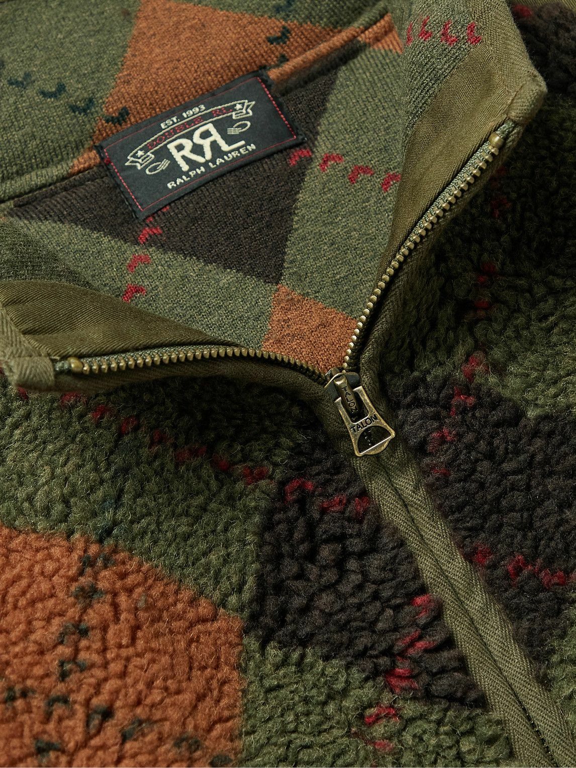 RRL - Argyle Fleece Jacket - Multi RRL