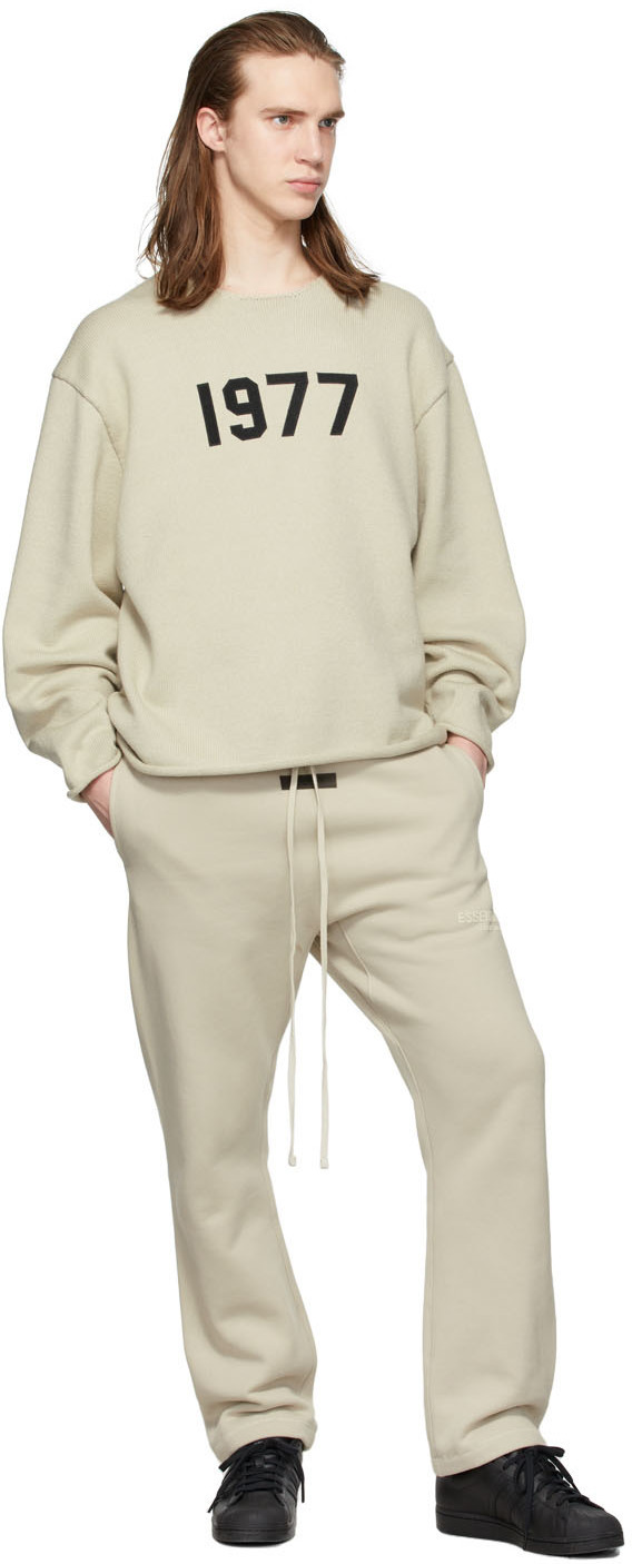 Essentials Beige Raw Edge '1977' Sweater Essentials