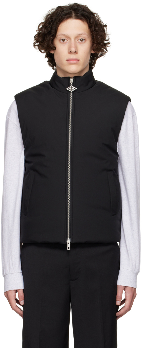 Han Kjobenhavn Black Polyester Vest Han Kjobenhavn
