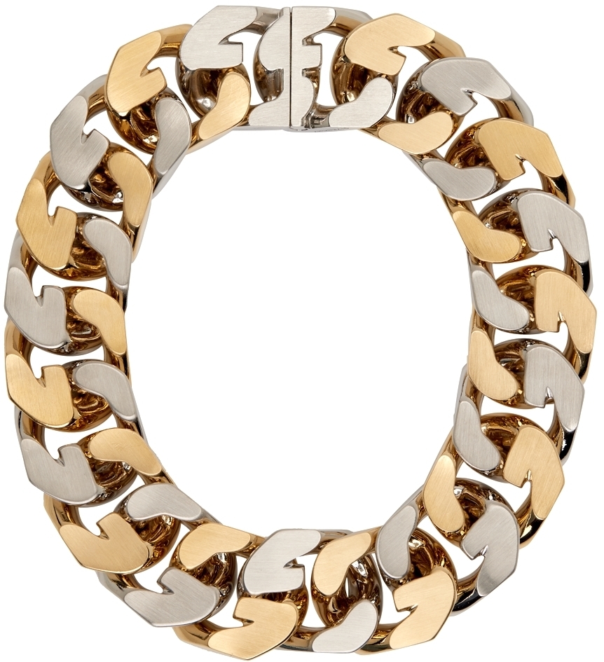 Givenchy Gold & Silver Large G Chain Necklace Givenchy