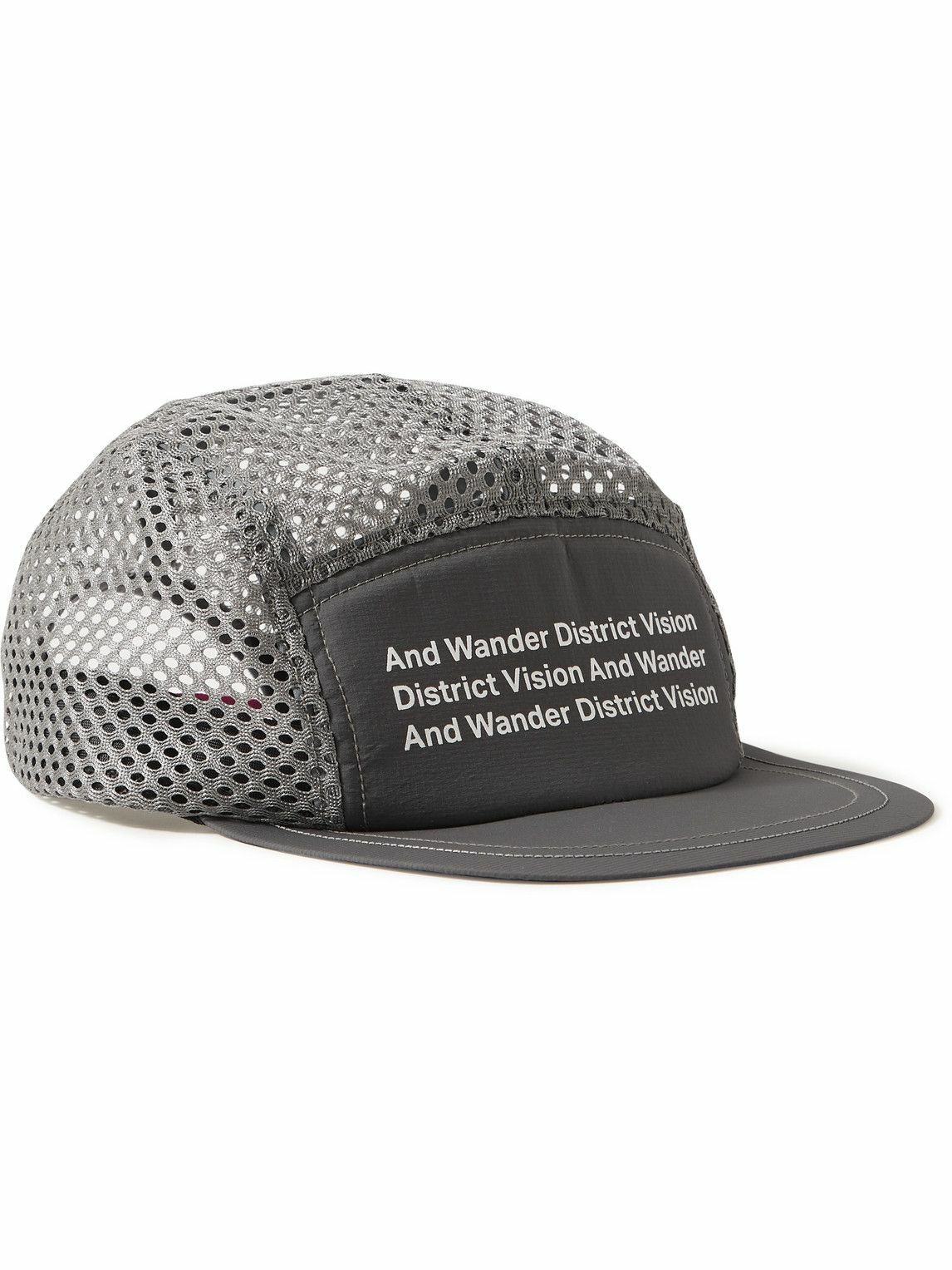 DISTRICT VISION - And Wander Logo-Print Mesh and Pertex Quantum Air Cap ...