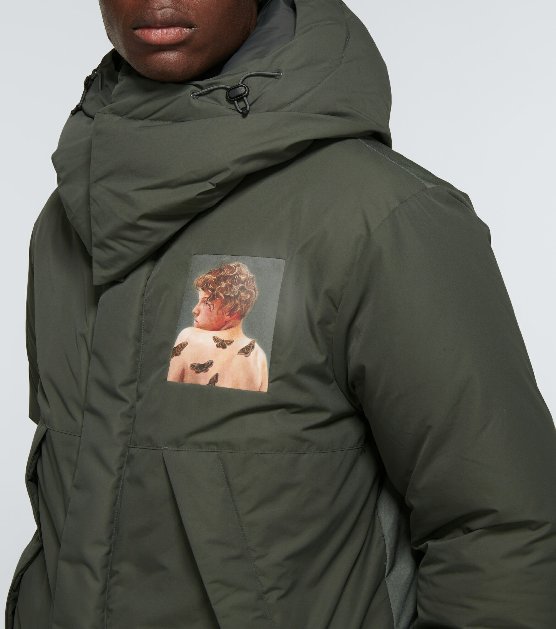 Undercover - Printed hooded puffer jacket Undercover