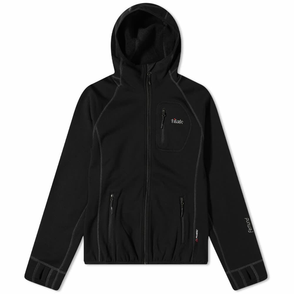 Tilak Men's Femund Polartec Hooded Jacket in Black Tilak