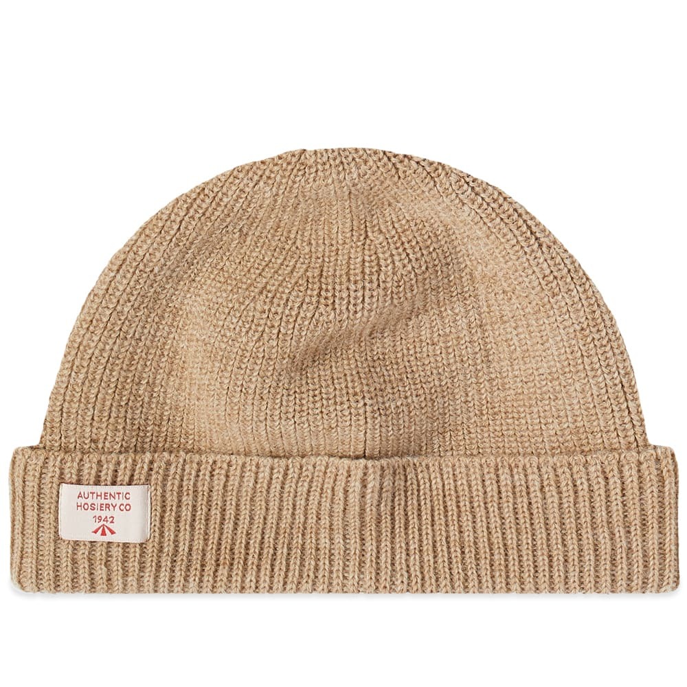 Nigel Cabourn Men's Solid Beanie in Tan Nigel Cabourn