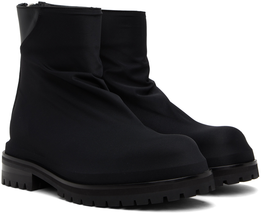 424 Black Zip Boots 424