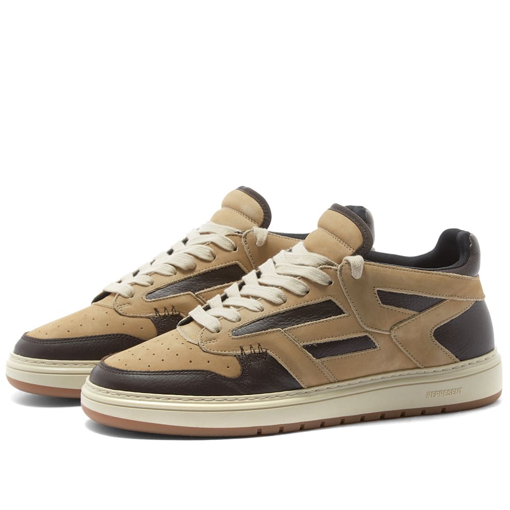 Represent Men's Reptor Low Sneakers in Coffee/Wheat Represent