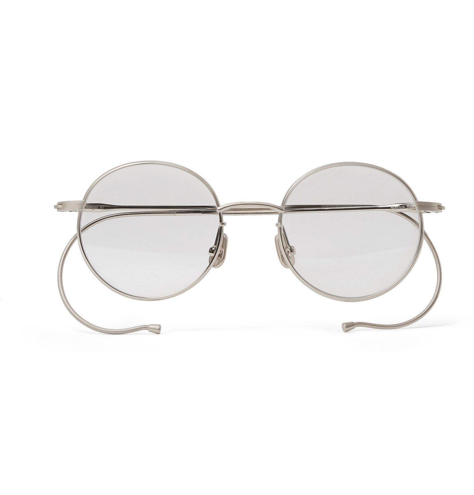 Native Sons - Seeger Round-Frame Silver-Tone Sunglasses - Silver Native ...