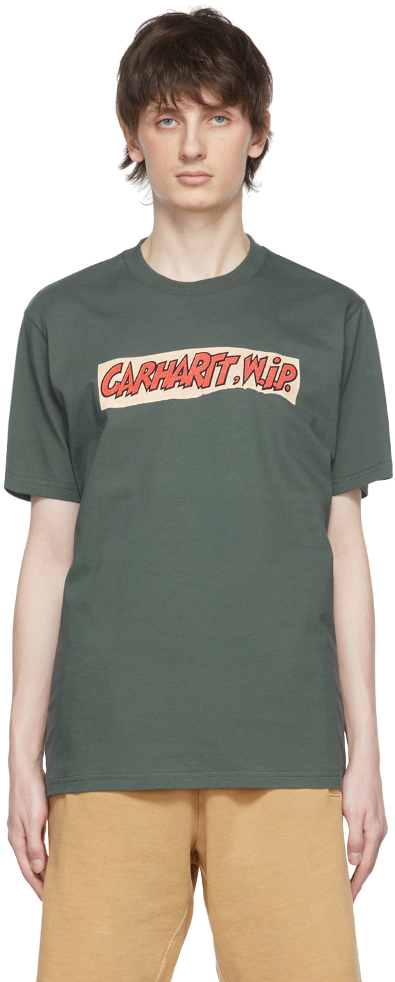 Carhartt Work In Progress Green Organic Cotton T-Shirt Carhartt WIP