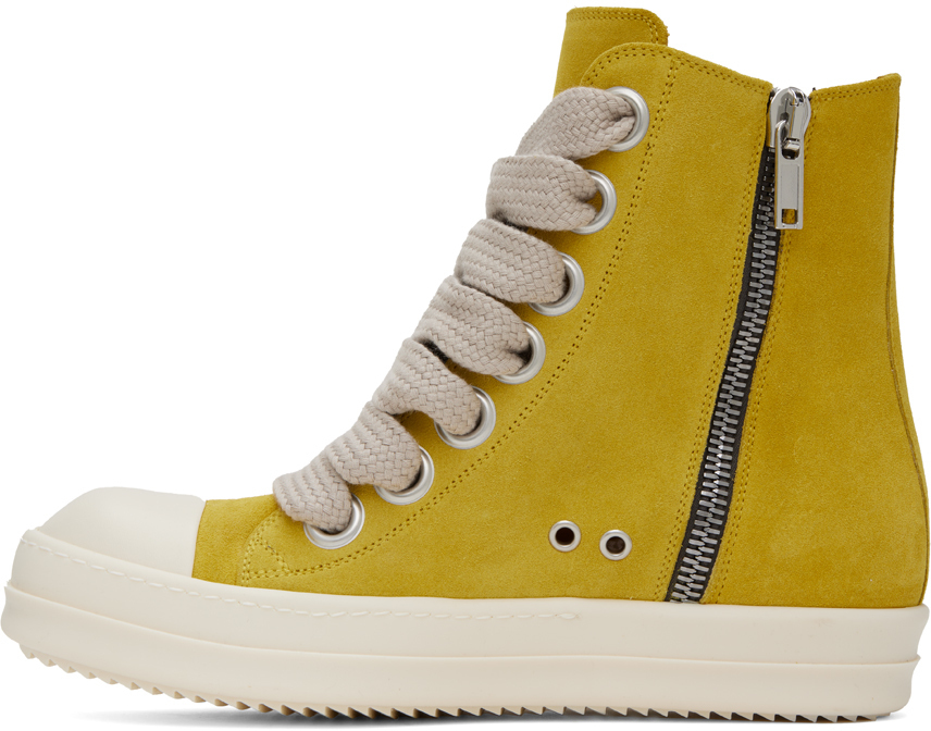 Rick Owens Yellow High Sneakers Rick Owens