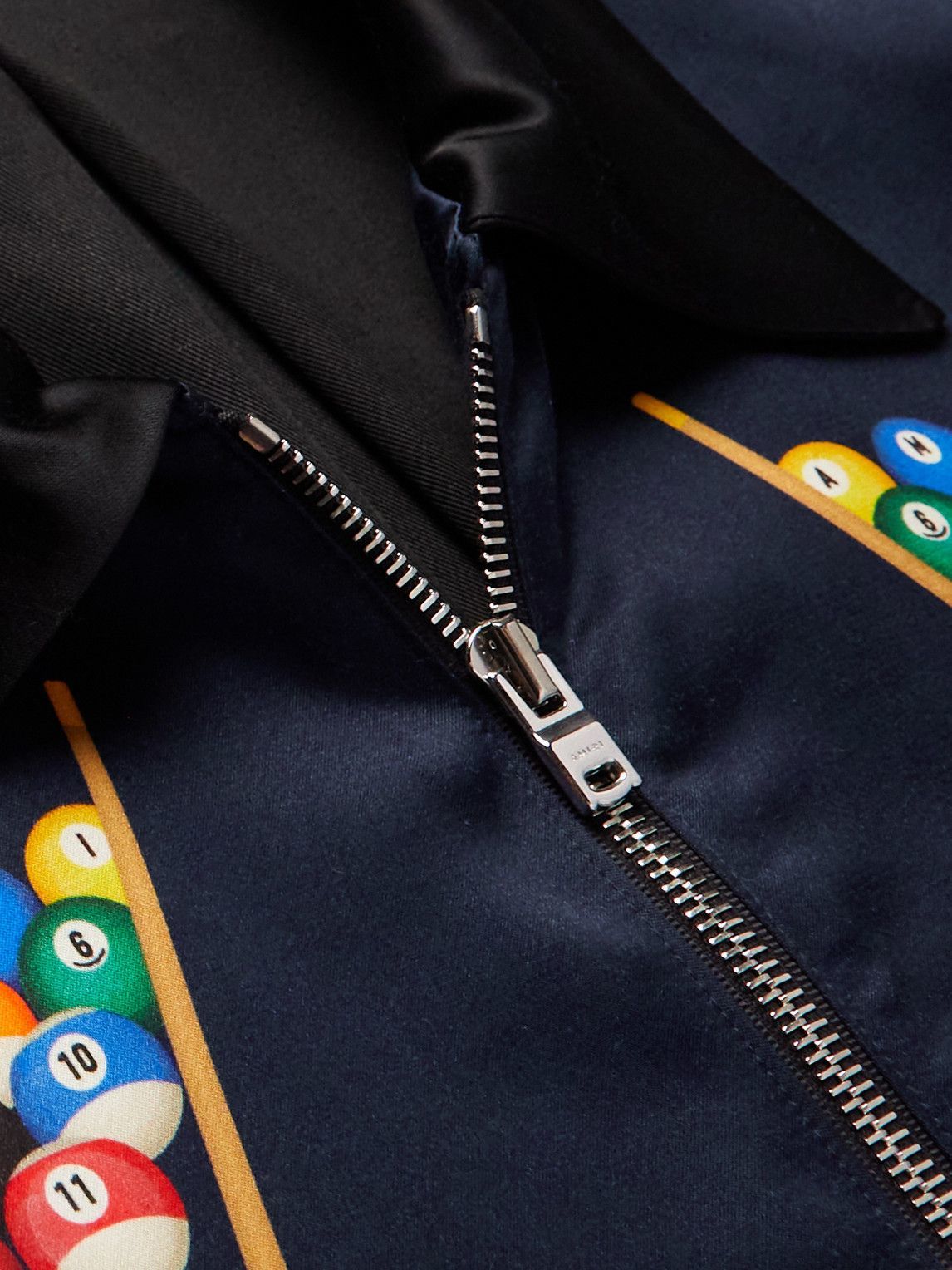 AMIRI - Billiards Printed Satin Jacket - Blue Amiri