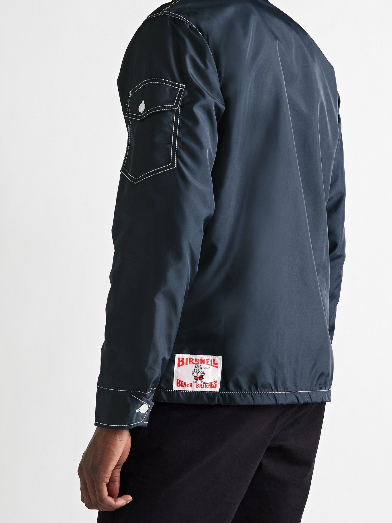 BIRDWELL - Le Mans Racing Striped SurfNyl Jacket - Blue Birdwell