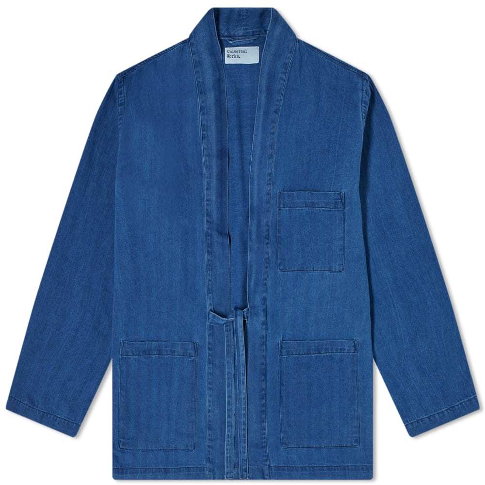 Universal Works Herringbone Denim Kyoto Work Jacket Universal Works