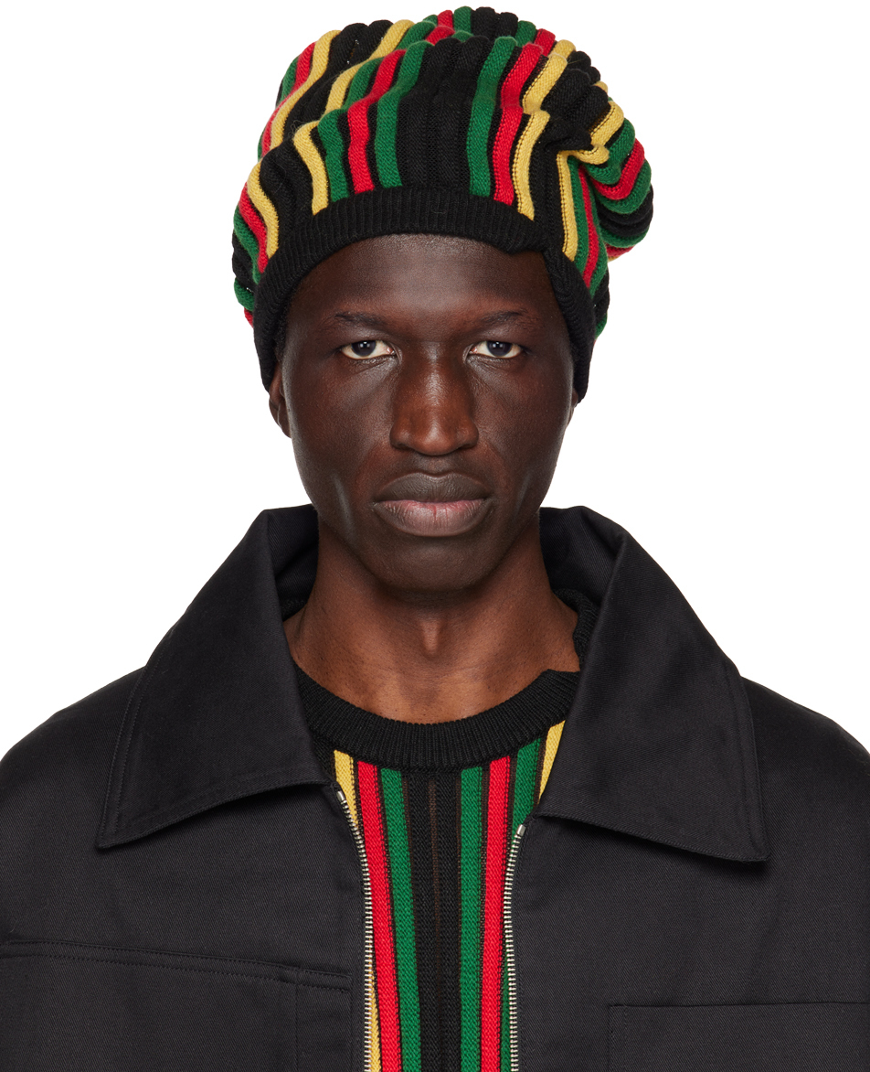 SPENCER BADU Multicolor Striped Beanie Spencer Badu