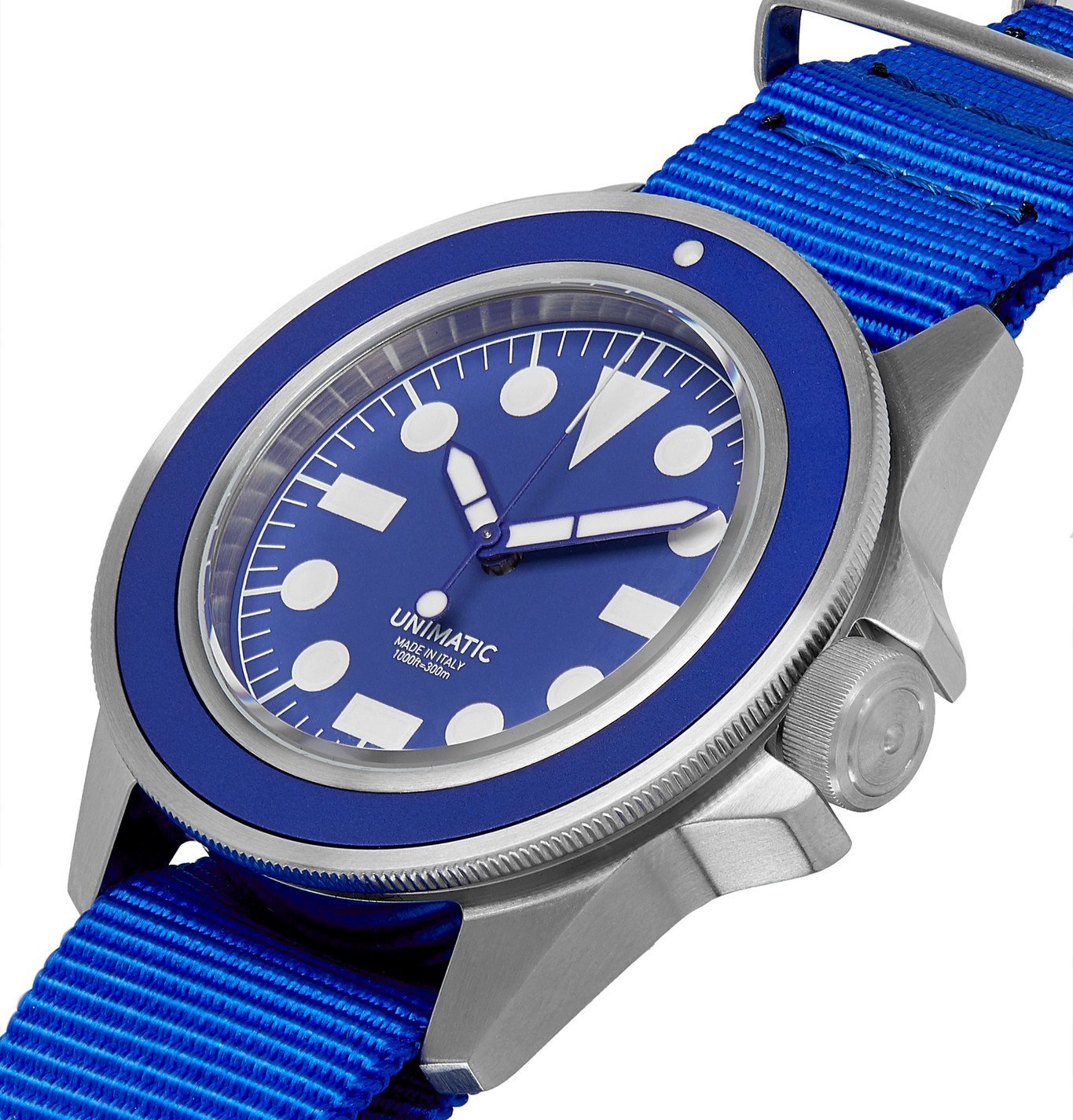 UNIMATIC - U1 Automatic Brushed Stainless Steel and Webbing Watch ...