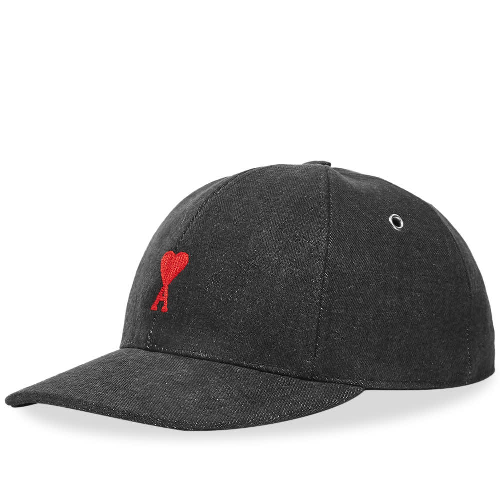 AMI Denim Heart Logo Cap AMI Alexandre Mattiussi