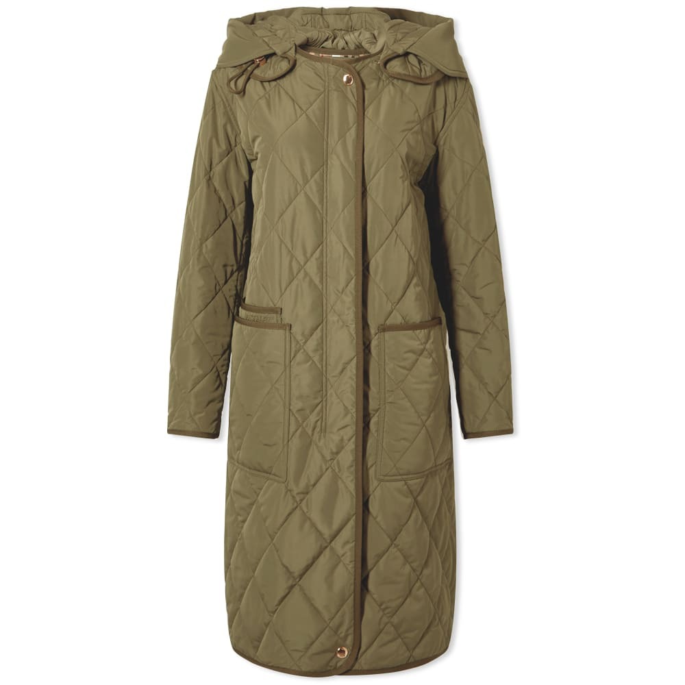 Burberry Parkgate Longline Quilted Coat Burberry