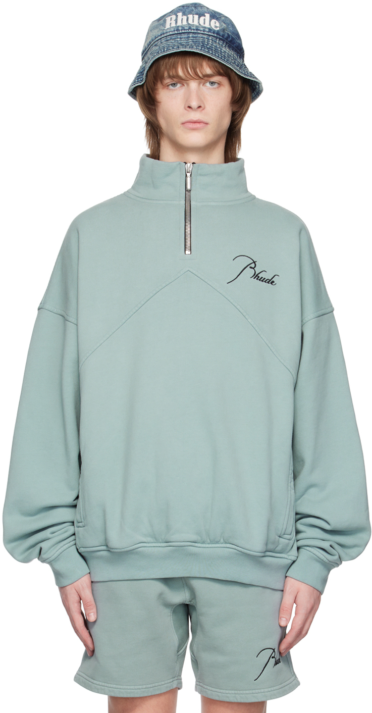 Rhude Green Embroidered Sweater Rhude