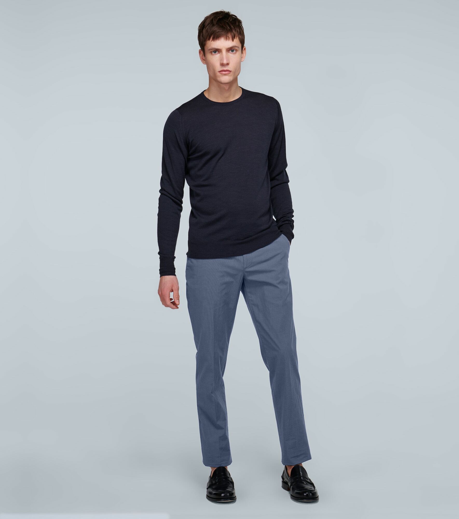 Incotex - Slim-fit checked cotton pants Incotex