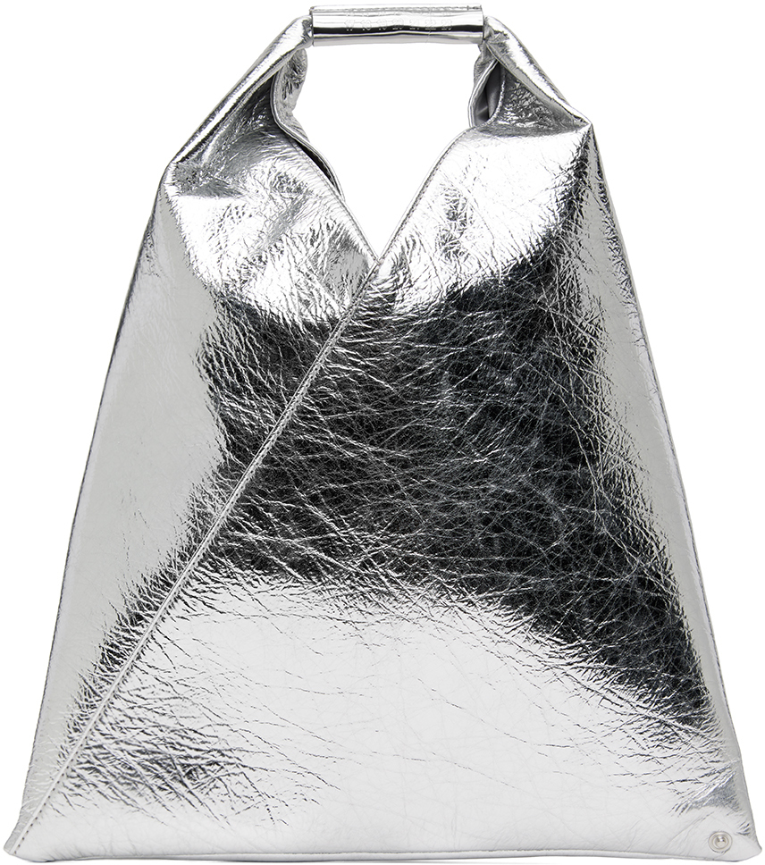 MM6 Maison Margiela Silver Triangle Tote MM6 Maison Margiela