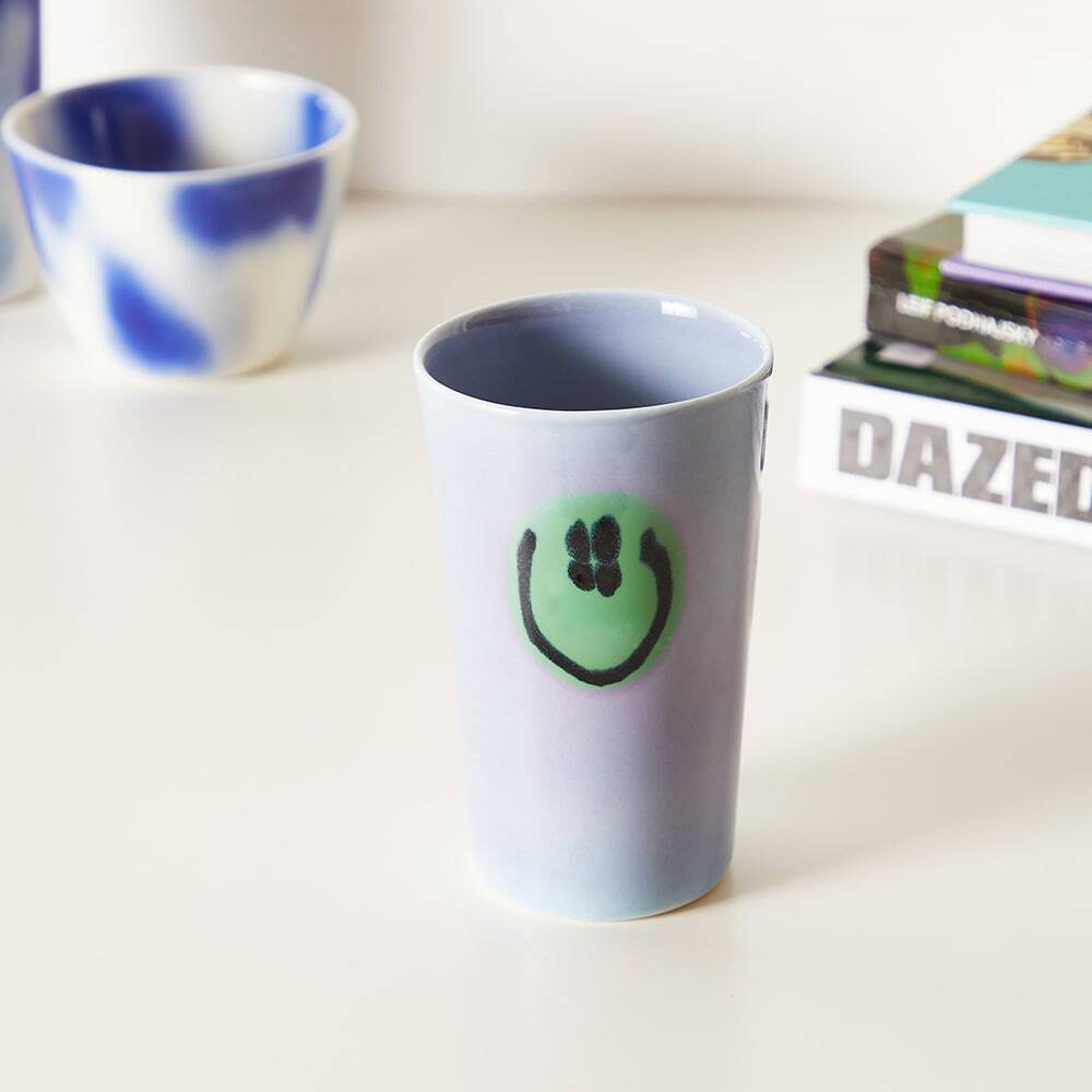 Frizbee Ceramics Men's Beer Cup in Blue Alien Frizbee Ceramics
