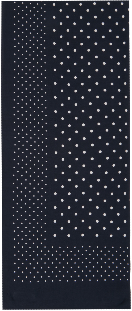 RRL Navy Polka Dot Scarf RRL