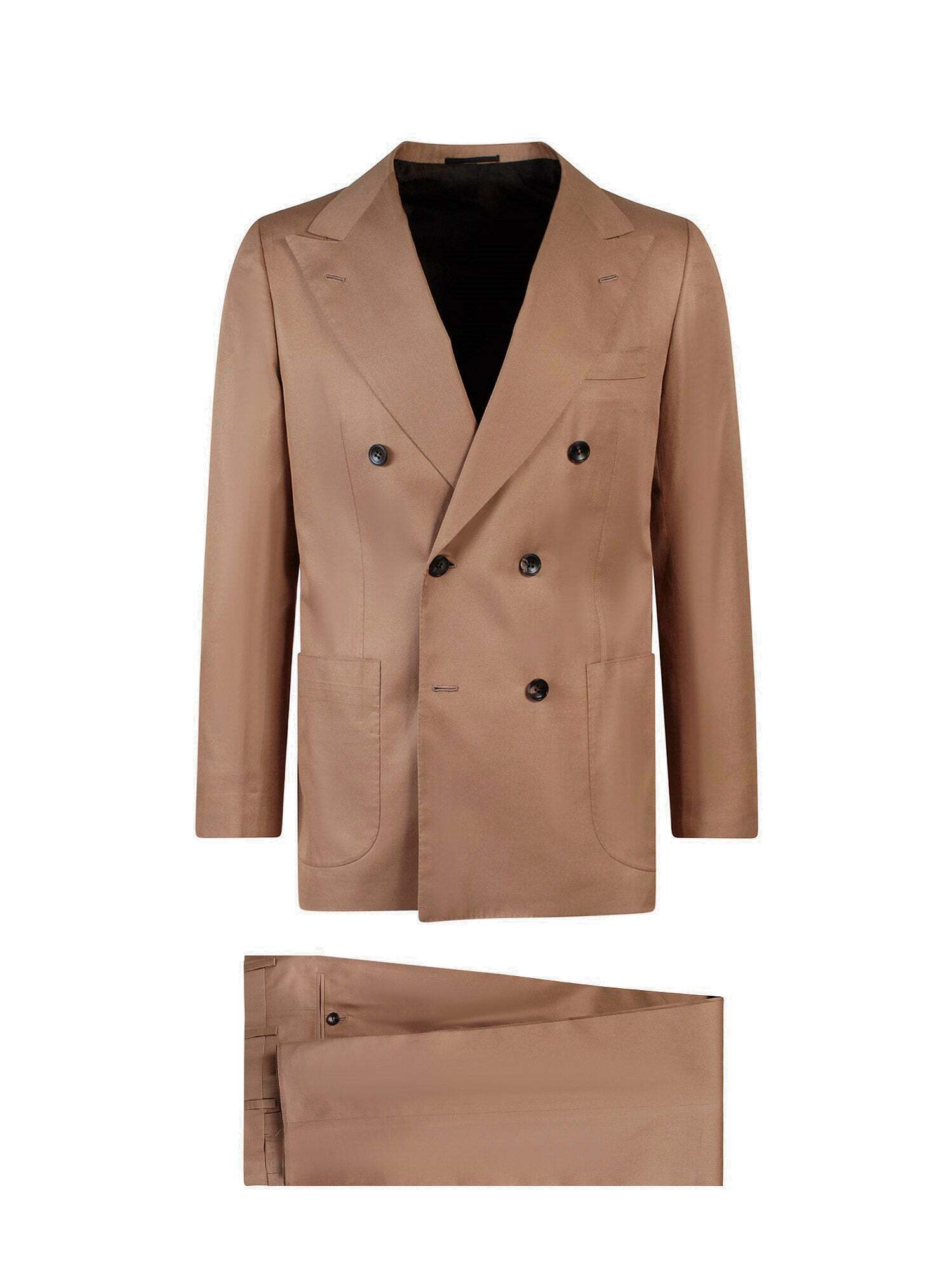 Kiton Ciro Paone Suit Brown Mens Kiton