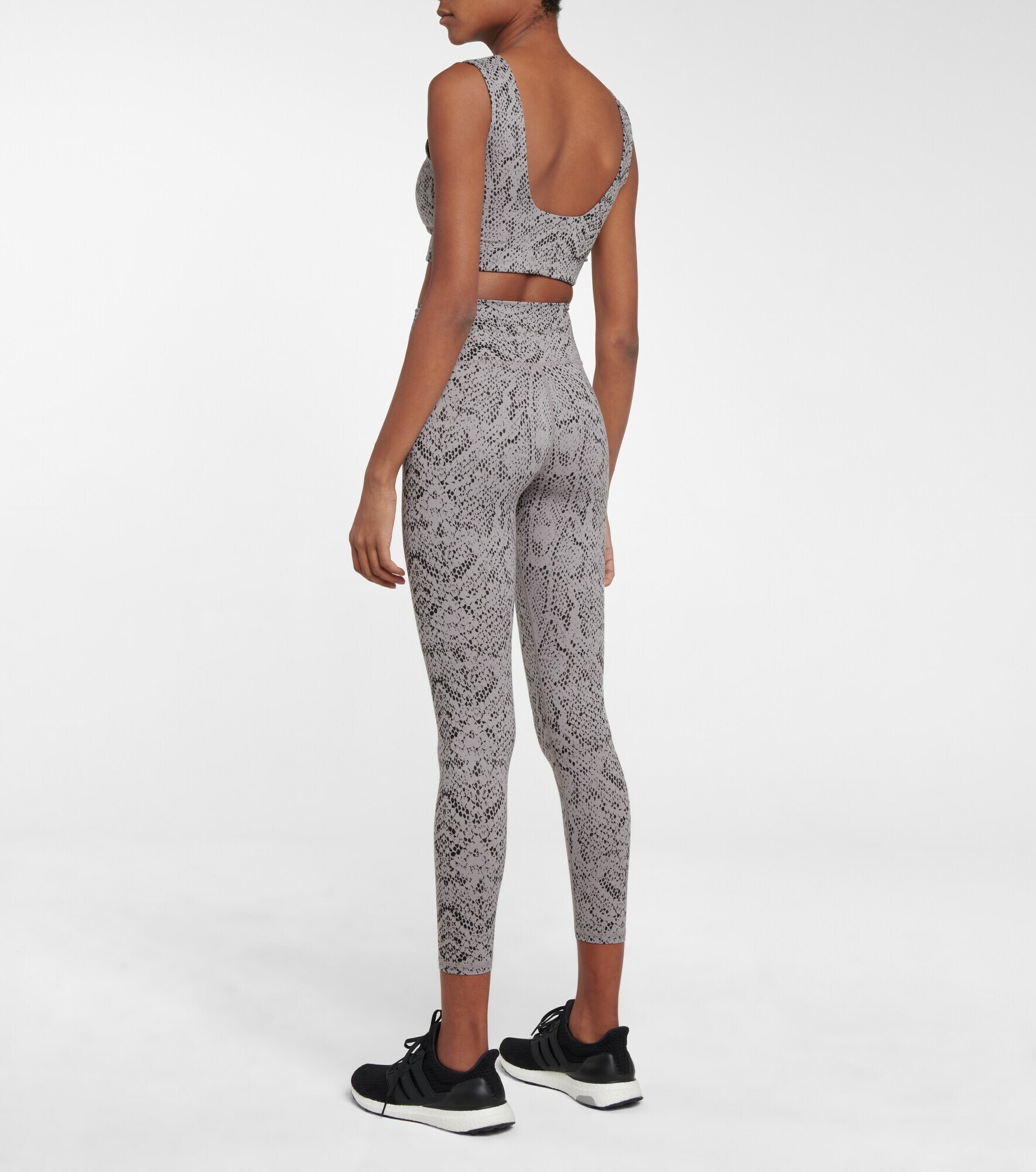 Varley - Delta snake-print sports bra Varley