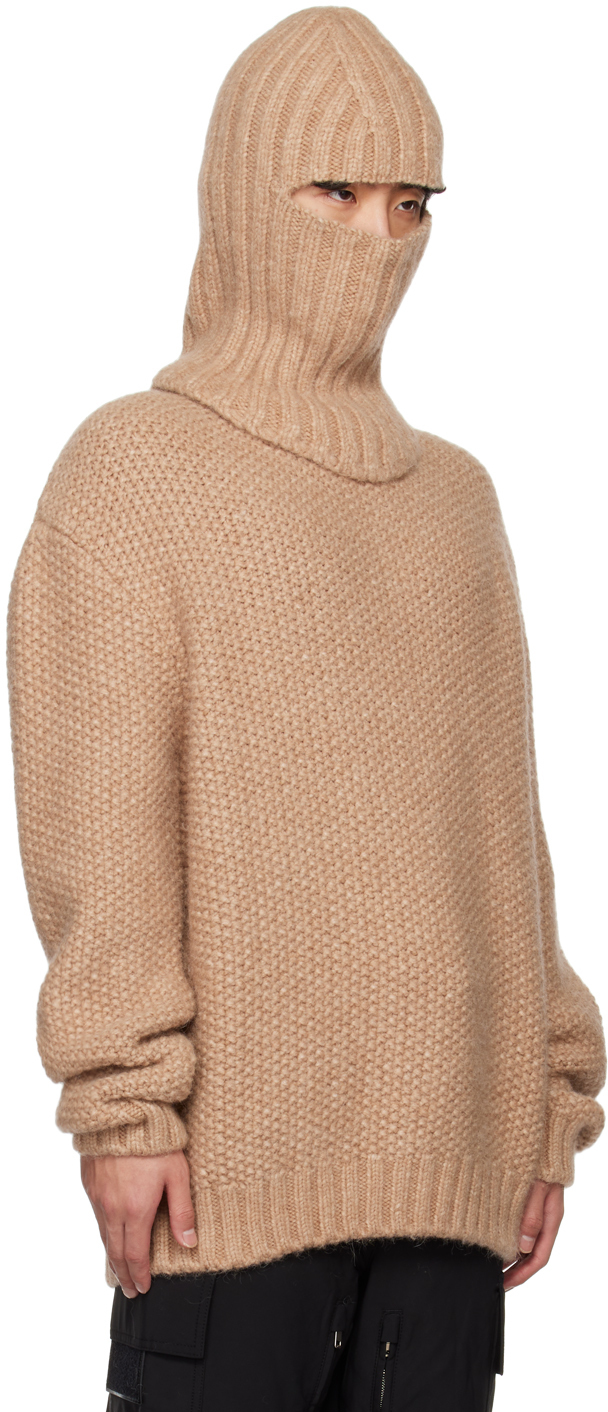 Givenchy Beige Balaclava Sweater Givenchy