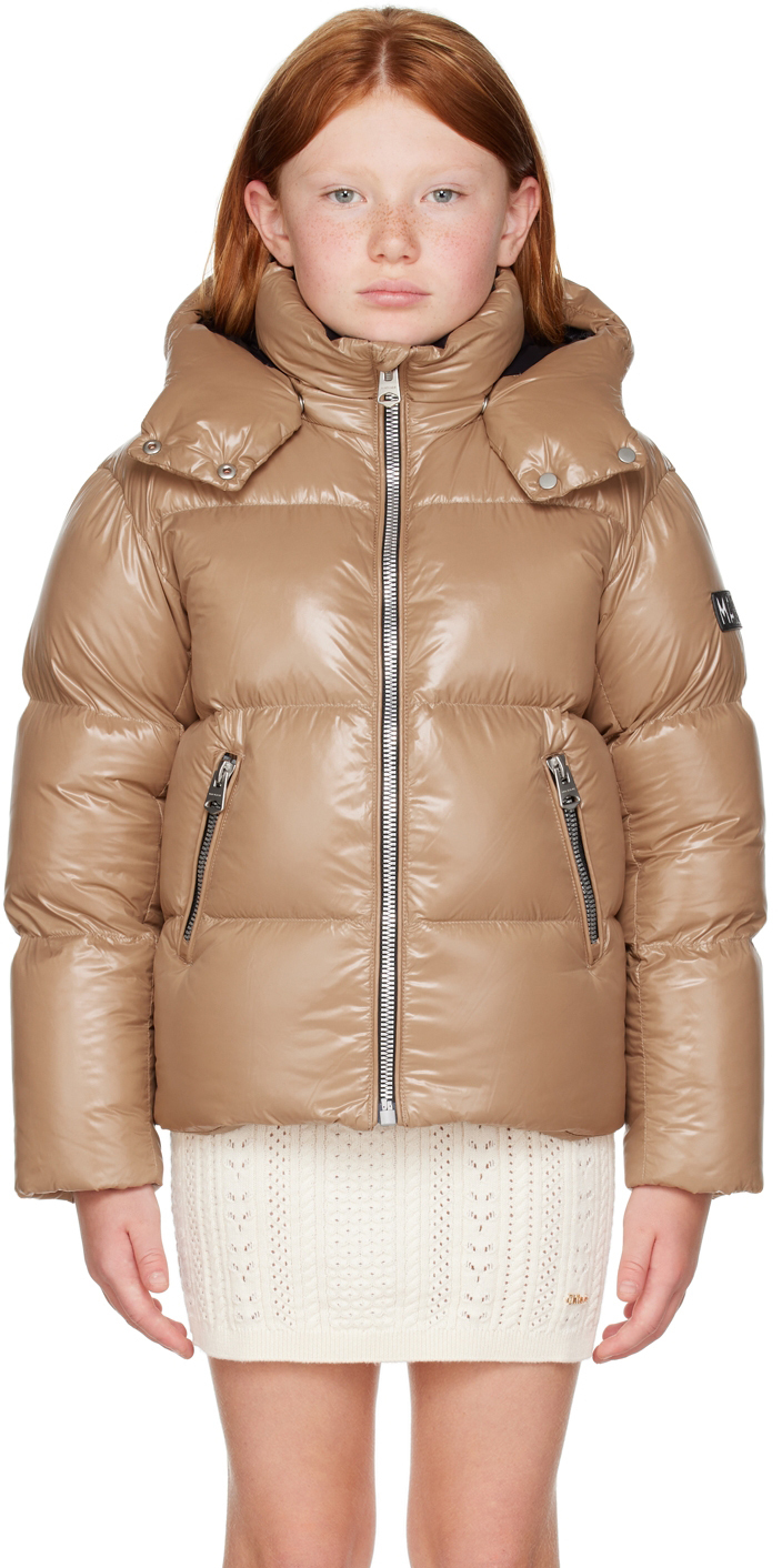 Mackage Kids Beige Down Jesse Jacket Mackage