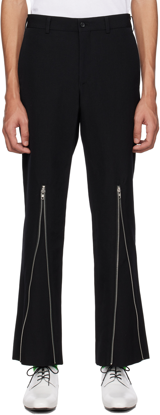 Comme des Garçons Homme Plus Black Zip Trousers Comme des Garcons Homme ...
