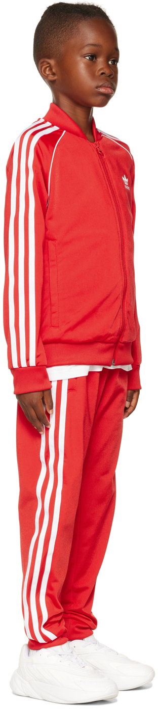 adidas Kids Kids Red Adicolor Tracksuit Set adidas