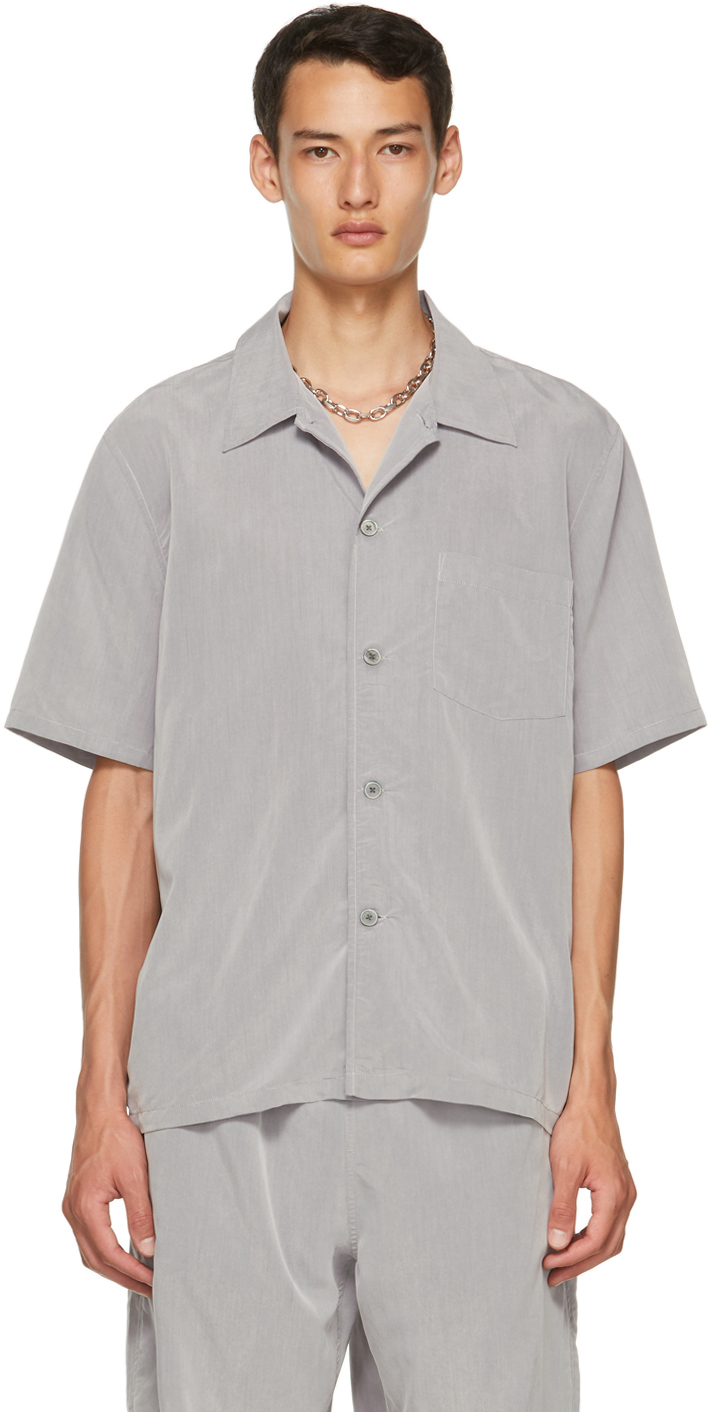 Our Legacy Grey Box Short Sleeve Shirt Our Legacy
