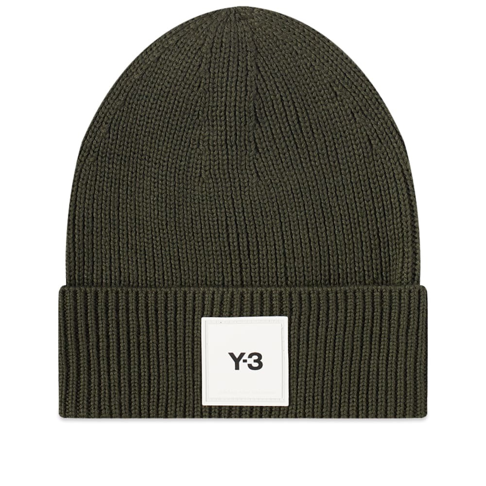 Y-3 Men's Logo Beanie in Night Cargo Y-3